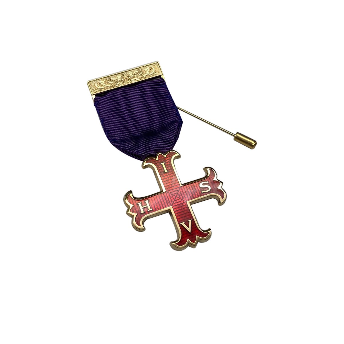 Indigo Ribbon Masonic Sovereign Red Cross Of Constantine Breast Jewel ...