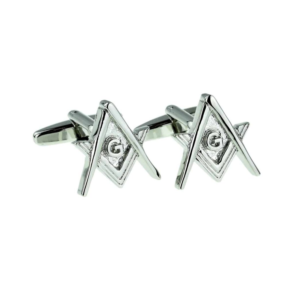 Masonic Enamelled Round Cufflinks - Regalia Store UK