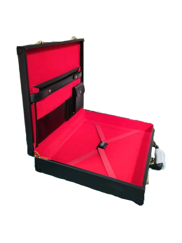 Masonic Regalia Hard Apron Leather Case [Red] - Regalia Store UK